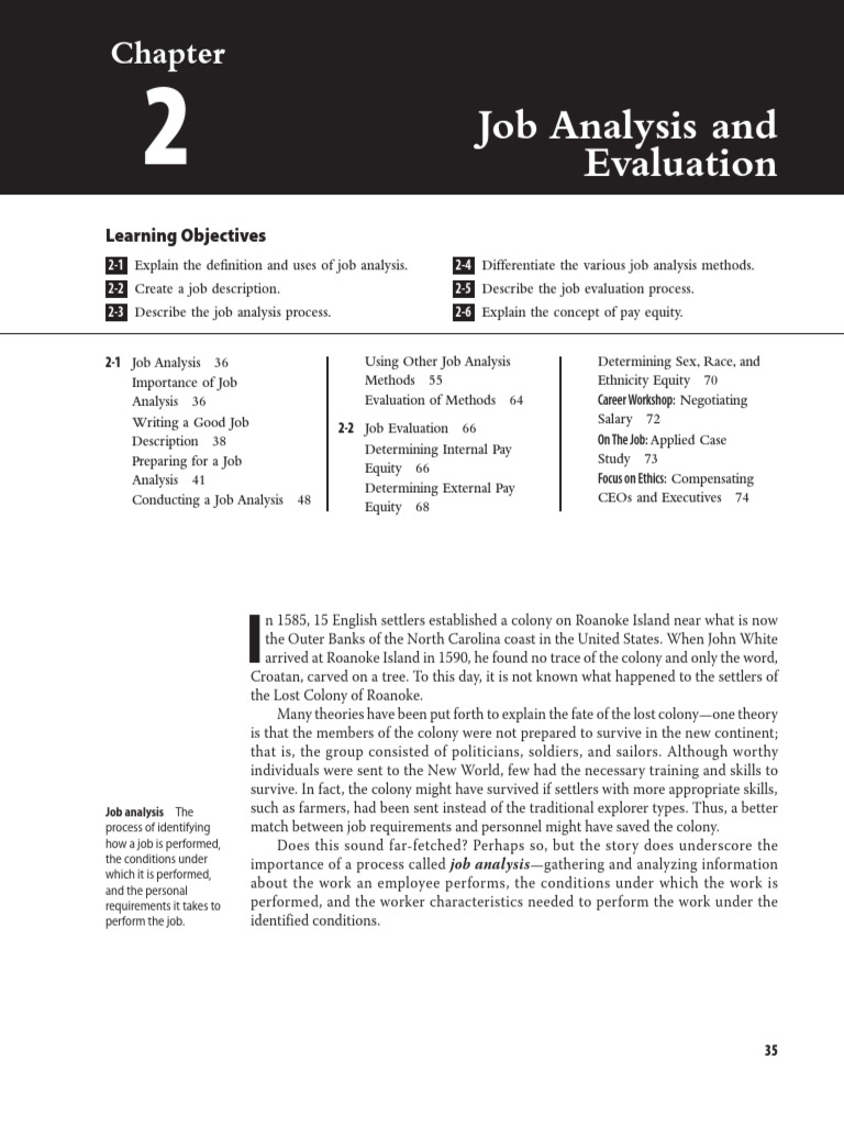 HR Guide: Job Analysis & Evaluation | PDF | Bookkeeping | Employment