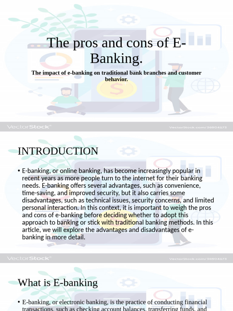 The Pros and Cons of E - Banking JIVI | PDF | Online Banking | Banks ...