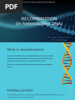 Recombination Models (Holliday Model) | PDF | Dna | Base Pair