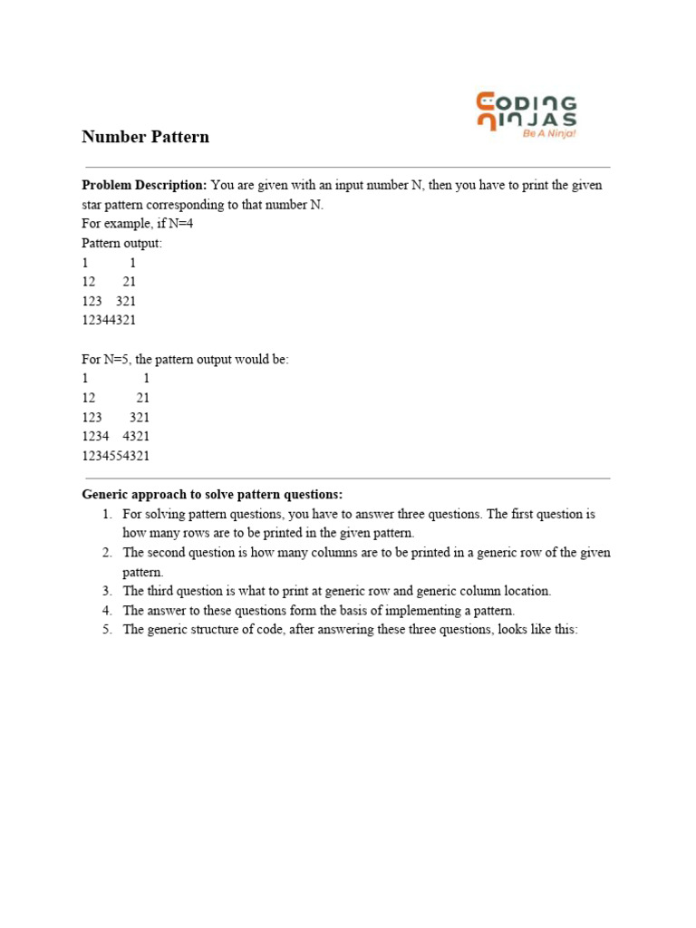4.5 Number Pattern | PDF