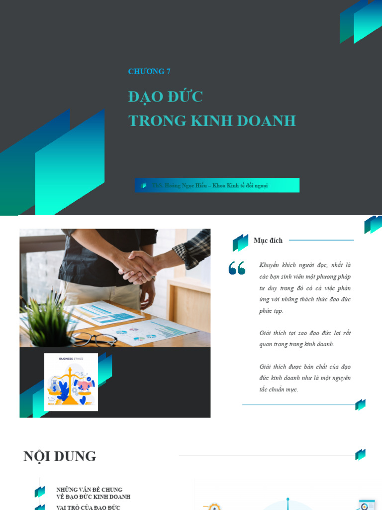 Chương 7 - Đ o Đ C Trong Kinh Doanh | PDF
