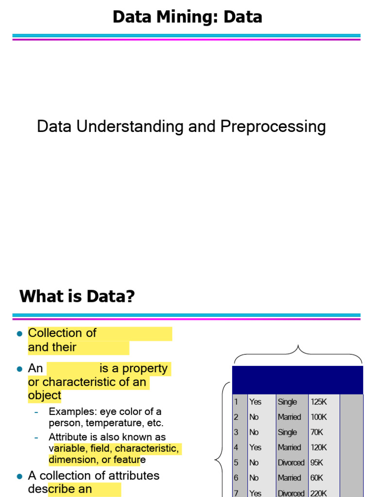 DM Lect3 4 | PDF | Principal Component Analysis | Statistical ...