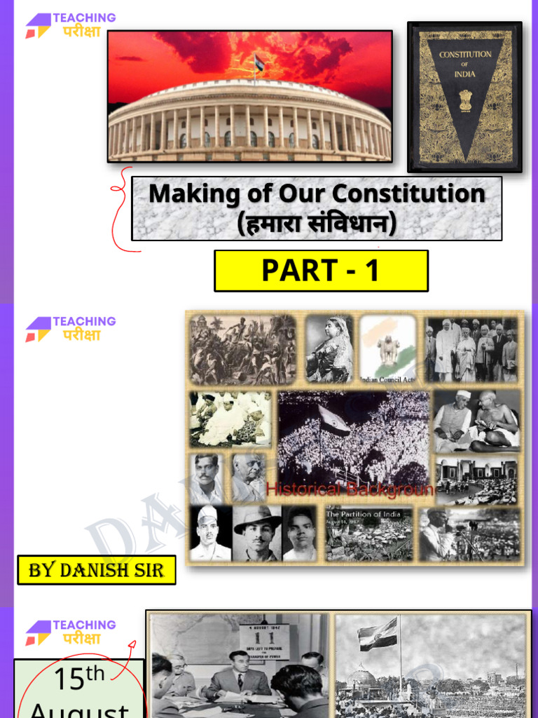 Making of Constitution Part 1 | PDF
