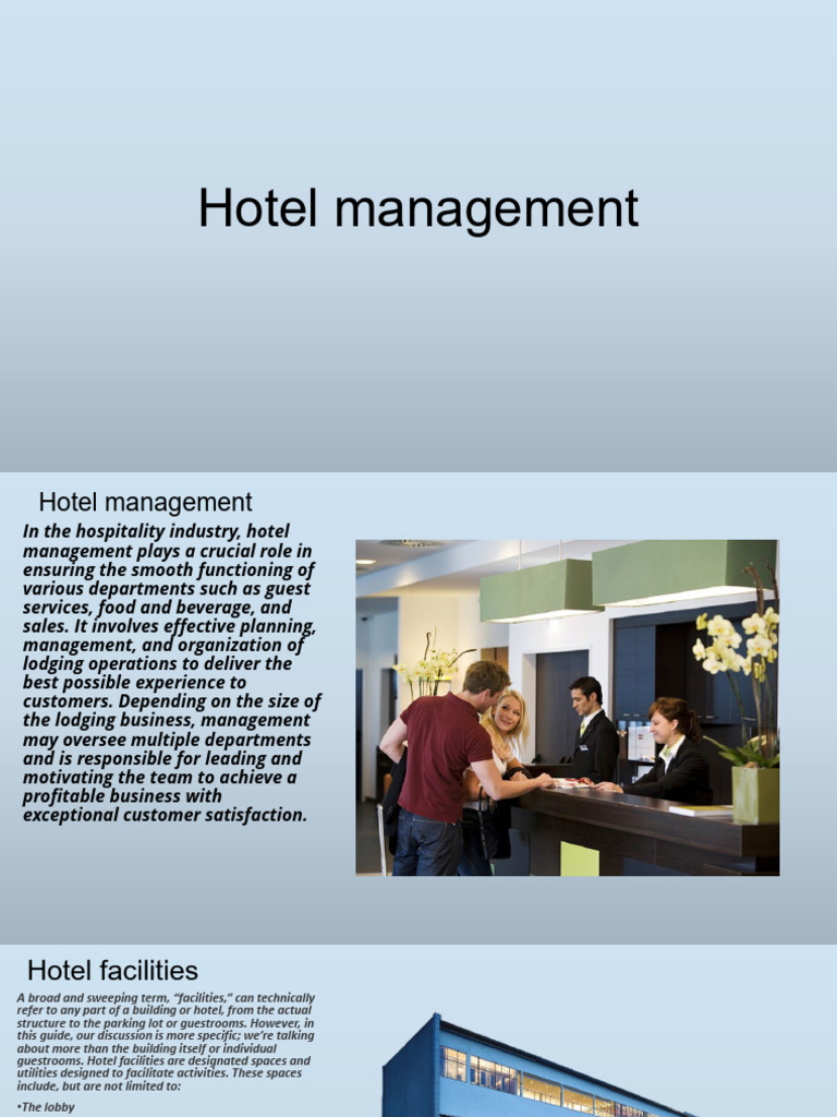 Hotel Management | PDF | Hotel | Brand