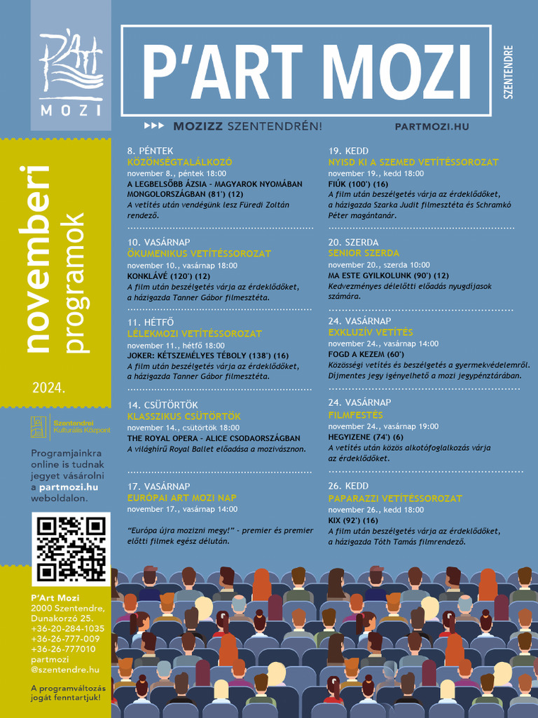 Novemberi Mozi Programplakát | PDF