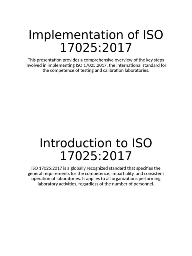 Implementation of ISO 17025 | PDF | Verification And Validation | Audit