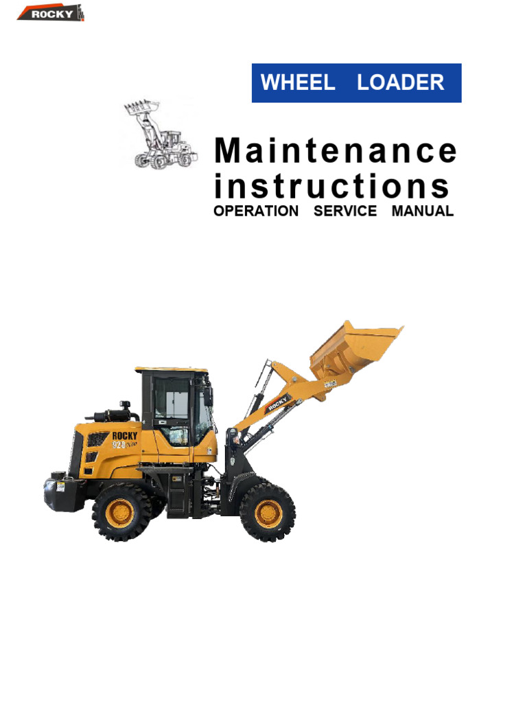 Industrial Loader Maintenance Manual | PDF | Axle | Clutch