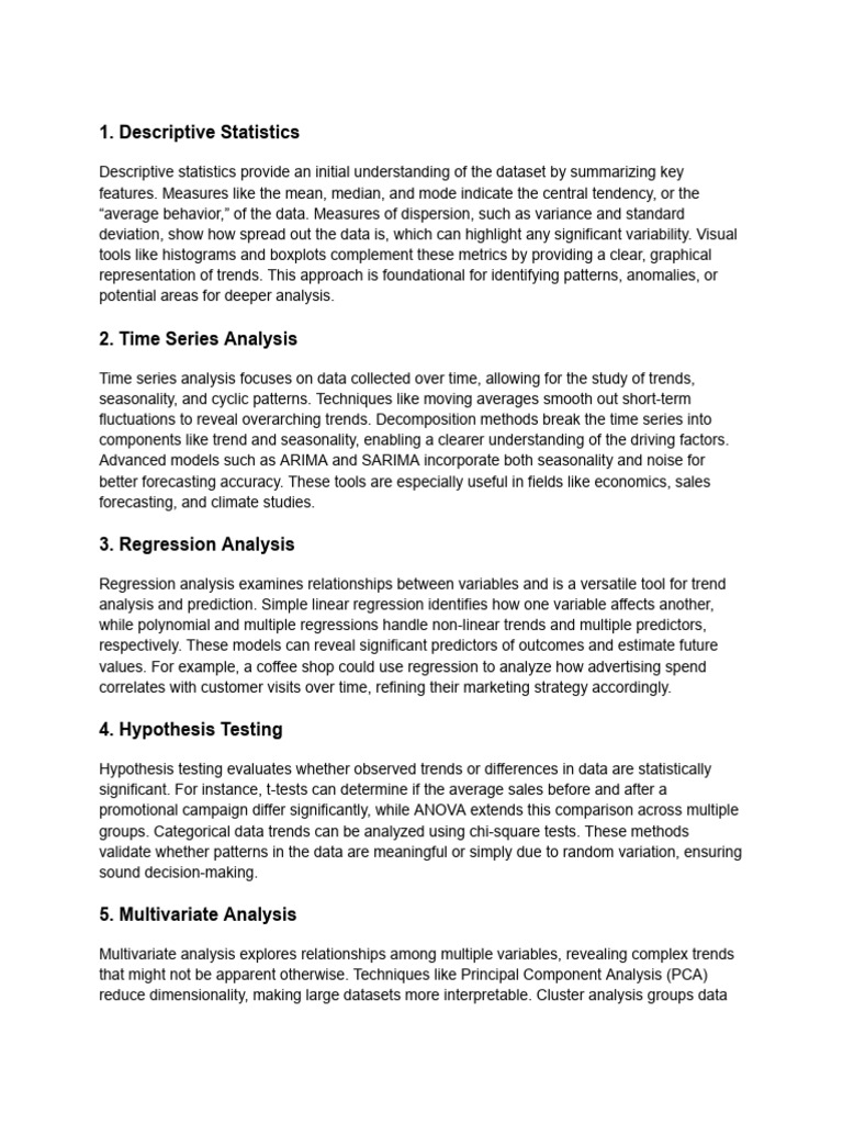 Statistics - Data Trends | PDF | Regression Analysis | Statistics