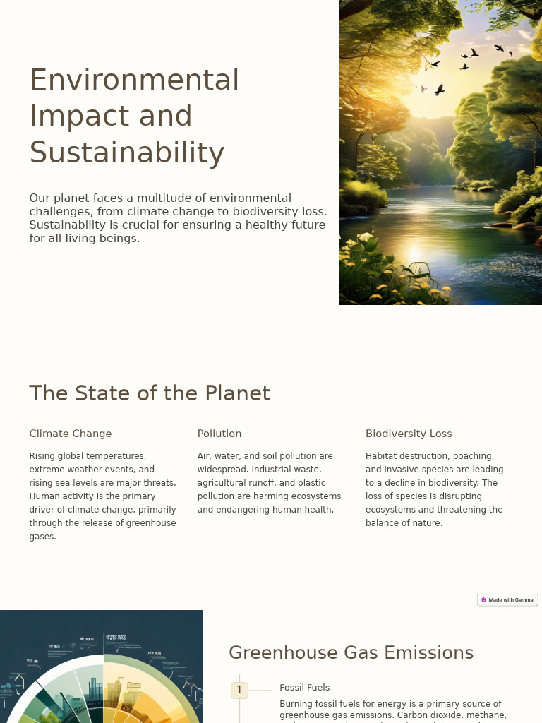 Environmental Impact and Sustainability | PDF | Climate Change ...
