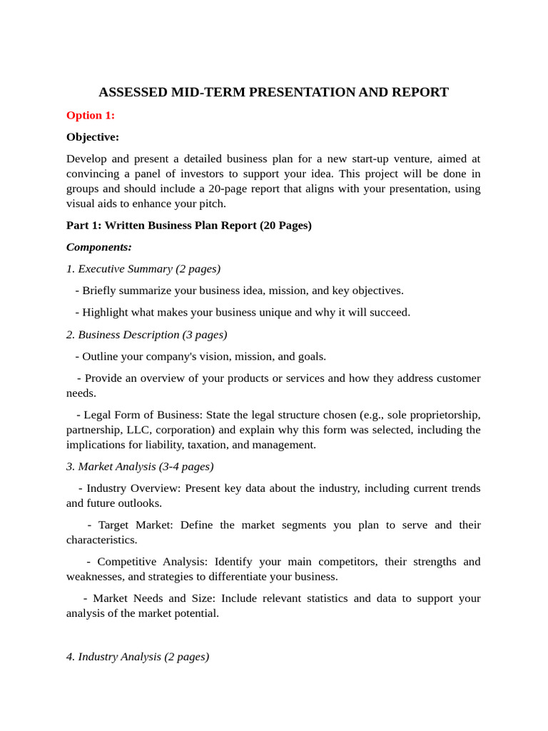 Assessed Mid-Term Presentation | PDF | Marketing | Business