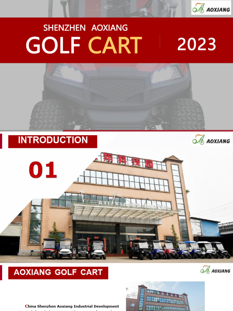 Aoxiang Golf Cart Solutions Overview | PDF | Motor Vehicle | Vehicles