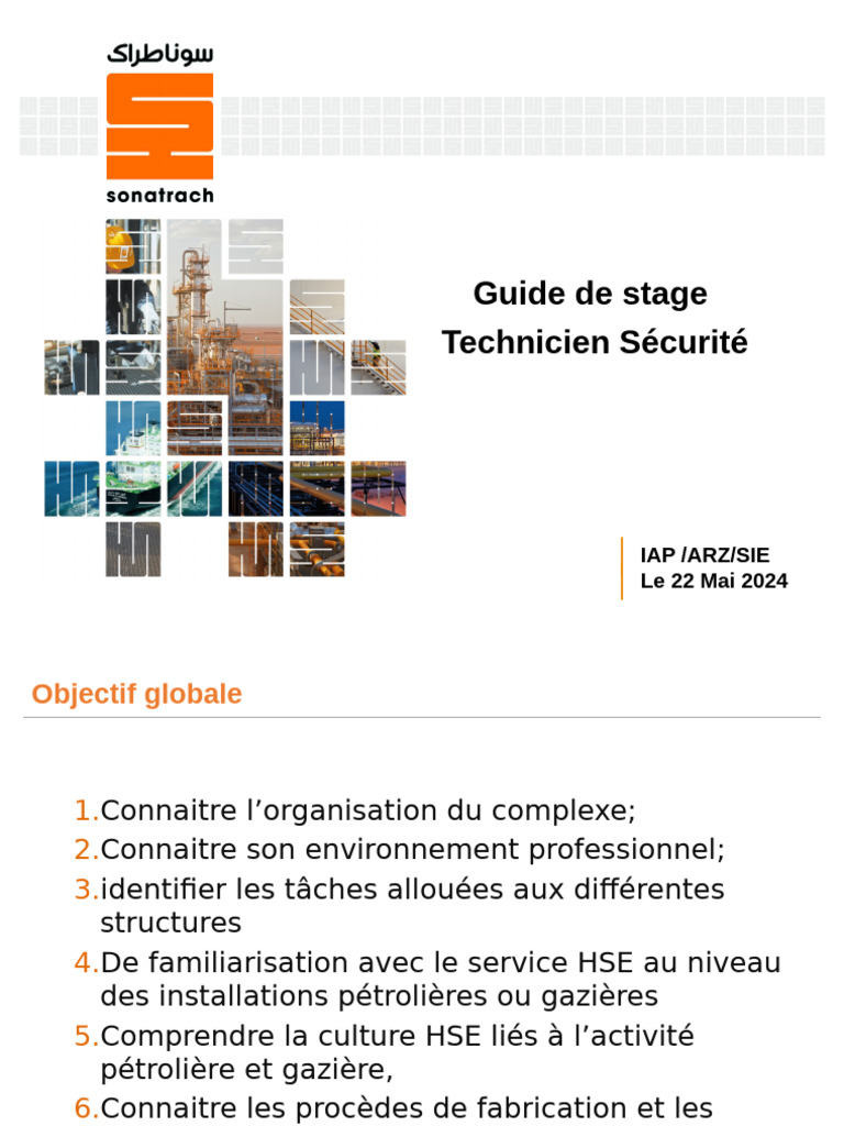Guide de Stage Formation Sécurité DP-GTL 2024 - Technicien Sécurité | PDF | Sécurité
