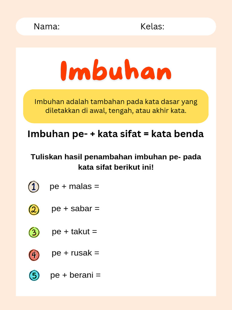 LKPD Imbuhan | PDF