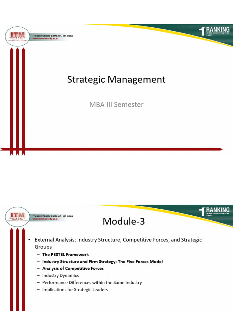 Strategic Management - Module III (Part II) | PDF | Economies | Market (Economics)