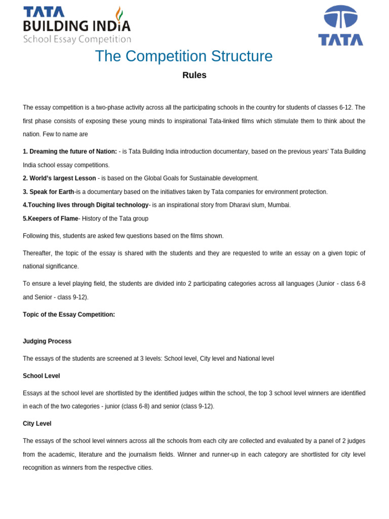 The Competition Structure | PDF