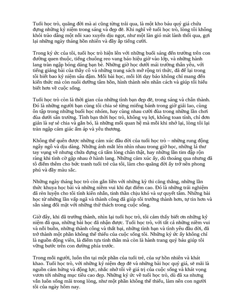 Tuổi học trò | PDF