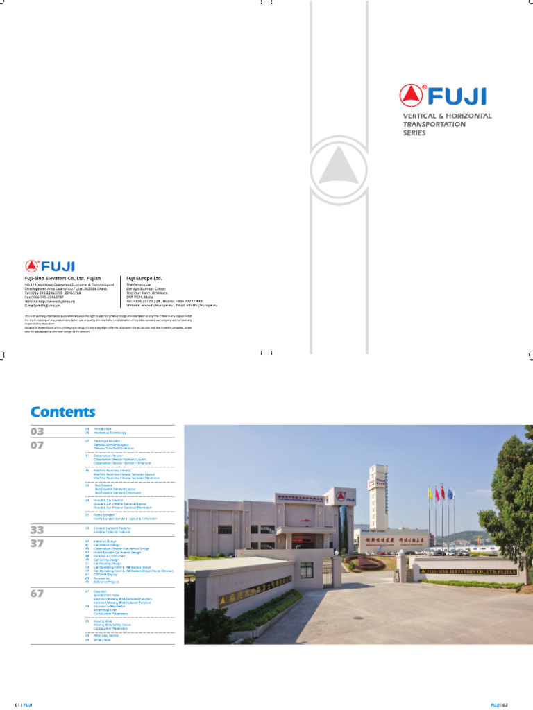 Fuji Elevators | PDF