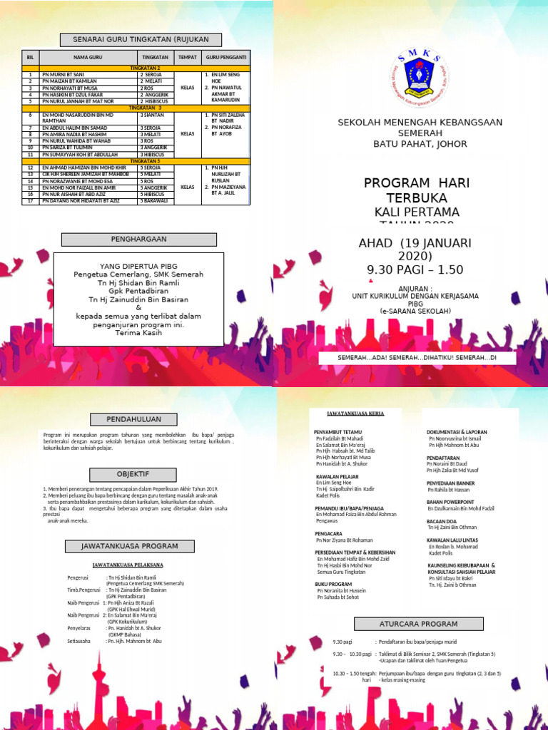 Buku Program Hari Terbuka 2020 | PDF