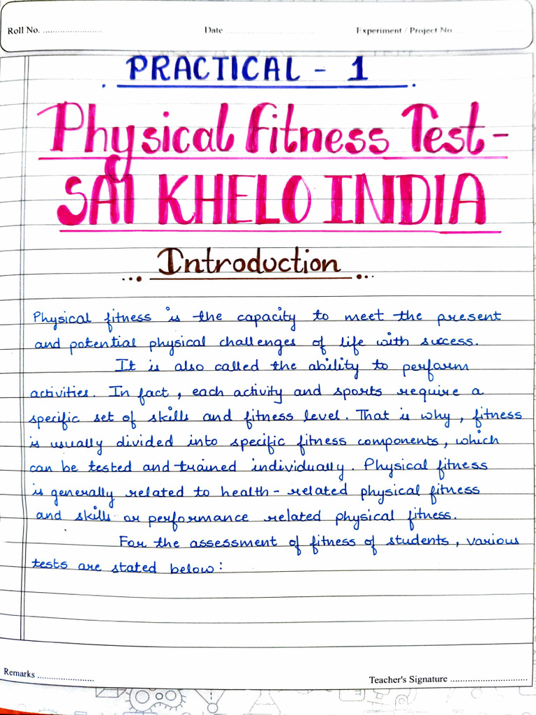 Physical Education Practical File | PDF
