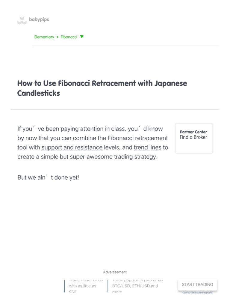 How To Use Fibonacci Retracement With Candlesticks | PDF | Foreign ...