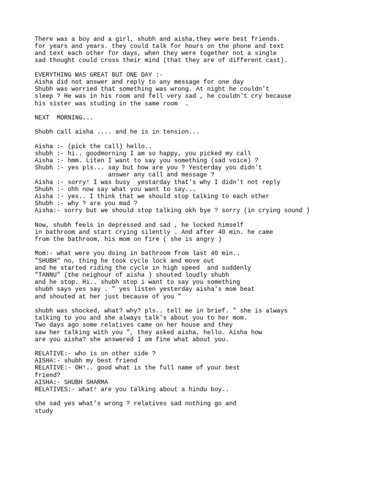 Story Part 1.1 | PDF