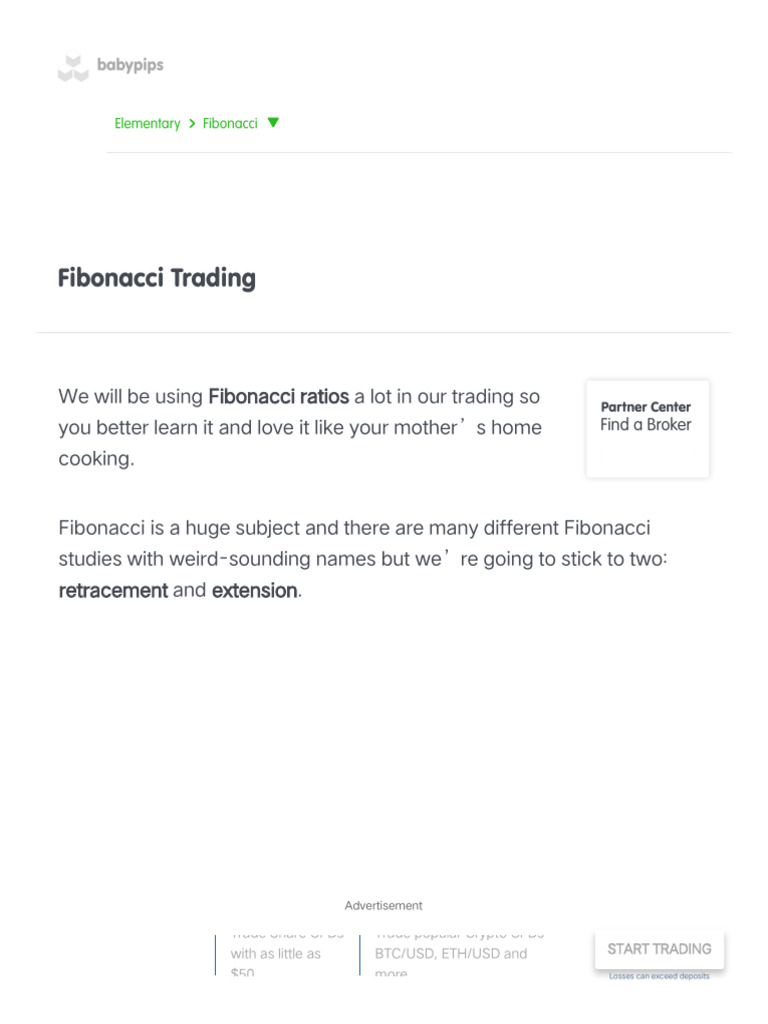 Fibonacci Trading in Forex | PDF | Foreign Exchange Market | Ratio