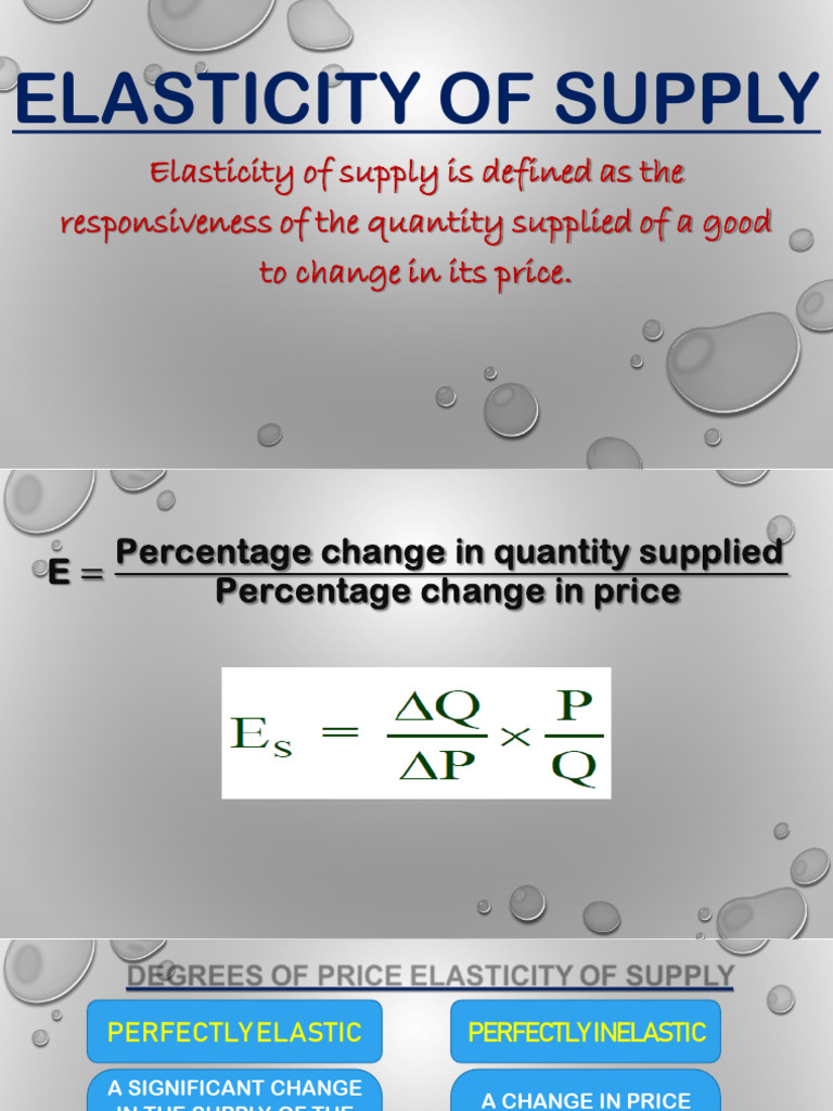 Elasticity of Supply-1 | PDF