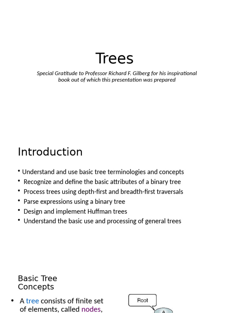 Lecture8 Trees Binary Tree | PDF | Algorithms And Data Structures | Theoretical Computer Science