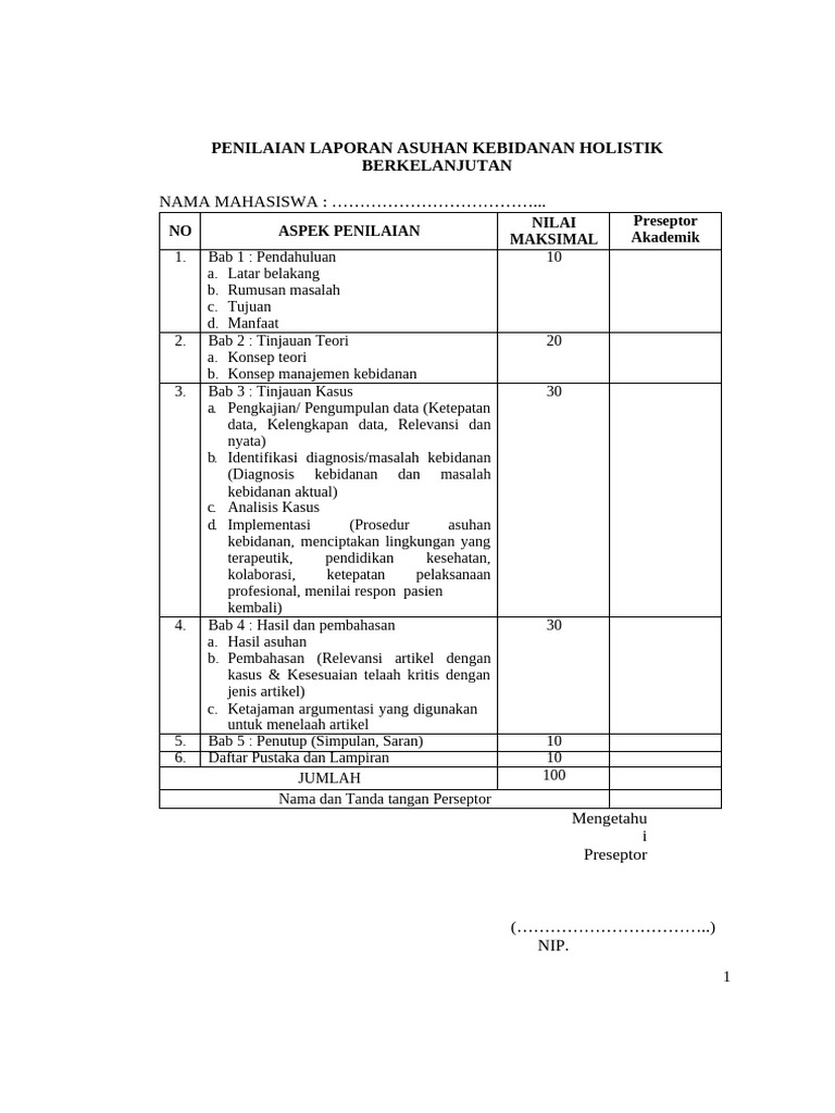 Nilai Laporan Dan Responsi Coc | PDF