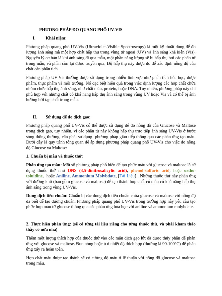 Phương Pháp Đo Quang PH Uv | PDF