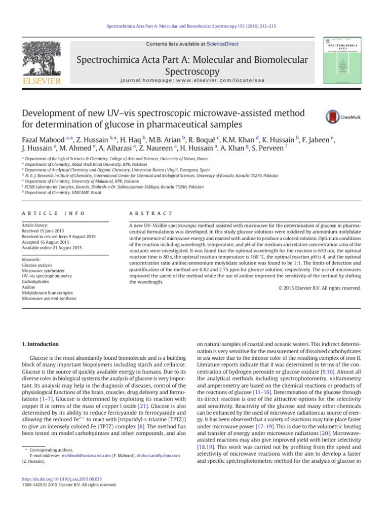 Đo Máy Quang PH Glucose | PDF | Ph | Spectrophotometry