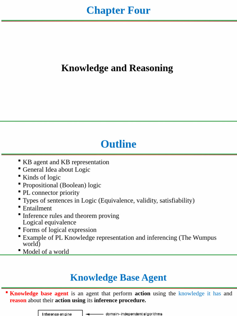 AI Chapter Four Updated | PDF | Logic | Syntax (Logic)