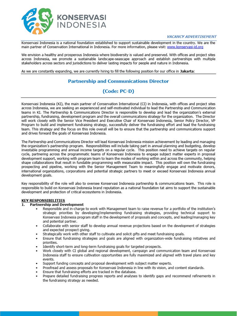 2408.+Job+Advert Partnership+&+Communications+Director 30aug24+ | PDF ...