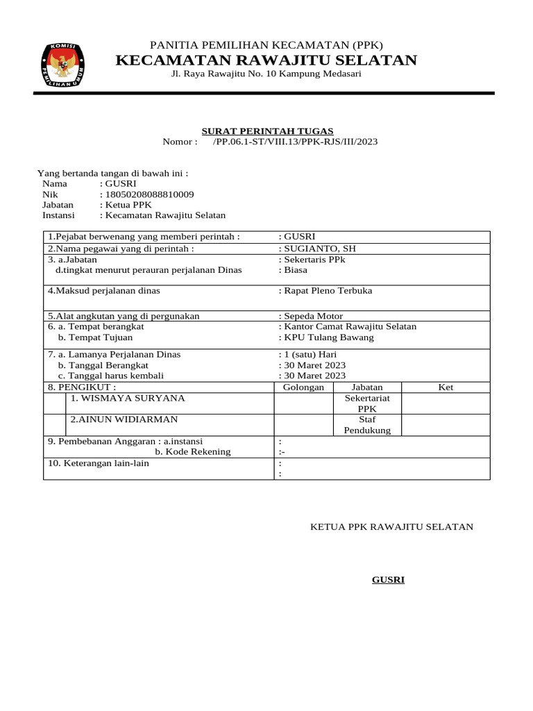 SPPD PPK Surya | PDF