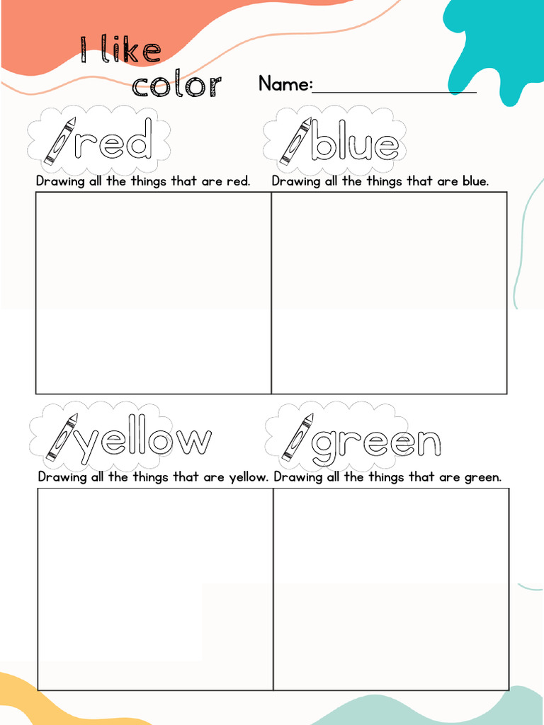 Colors Worksheet | PDF