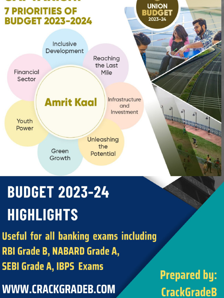 Budget 2023-24 Highlights & MCQs | PDF | Government Budget Balance ...