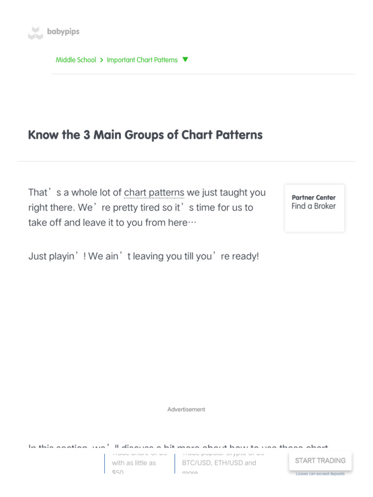 Forex Chart Patterns Guide | PDF | Contract For Difference | Private Sector