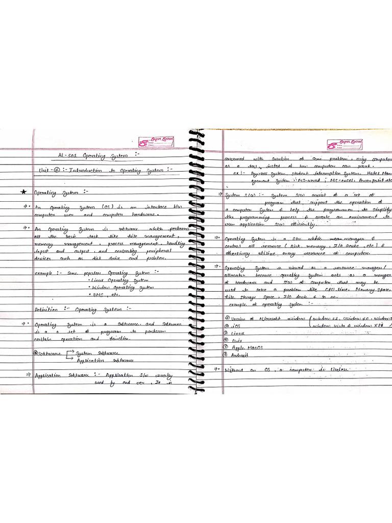 OS (Unit-1) | PDF