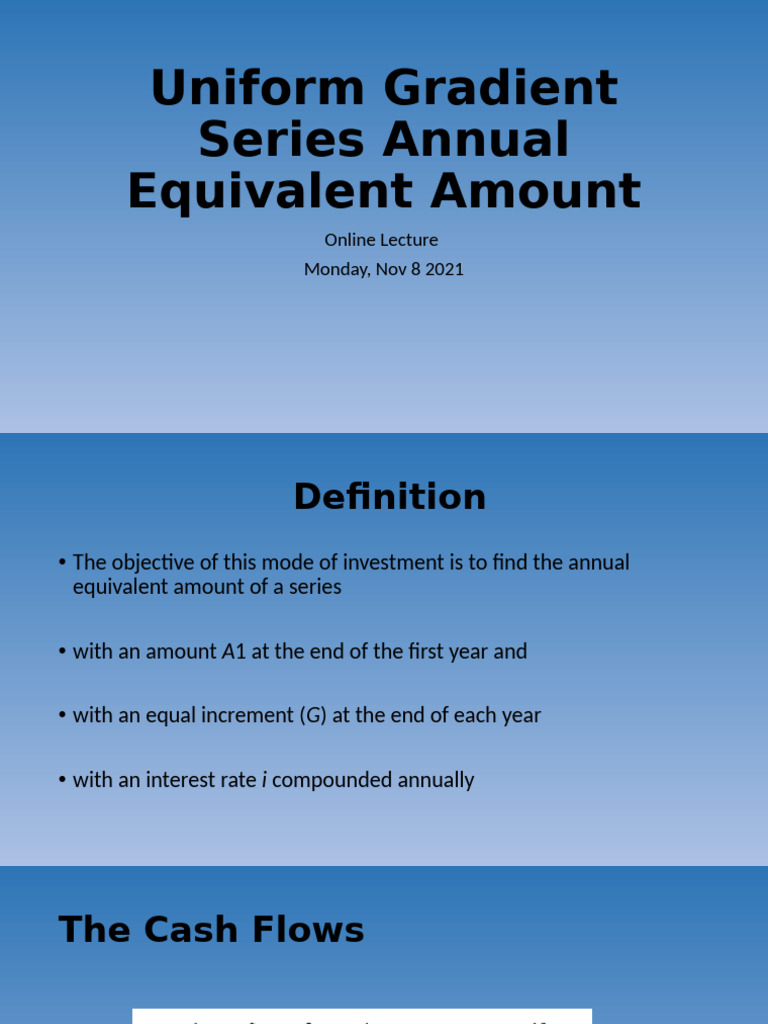 Gradient Series Fomula | PDF