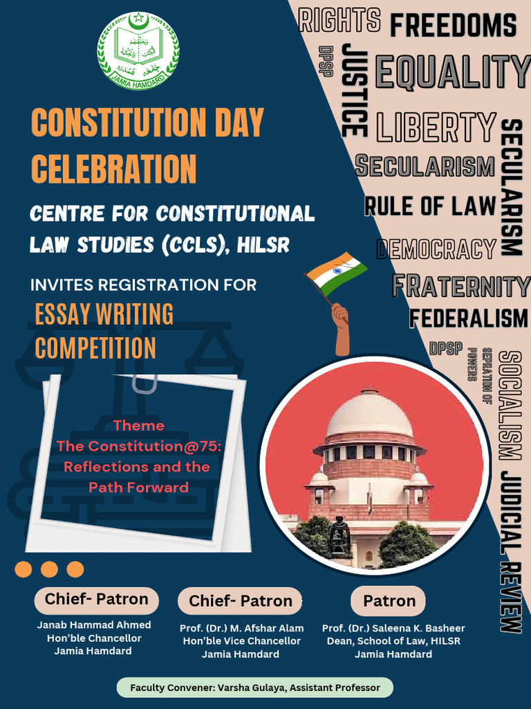 Constitution Day Celebration - Essay Writing Competition | PDF | Essays ...
