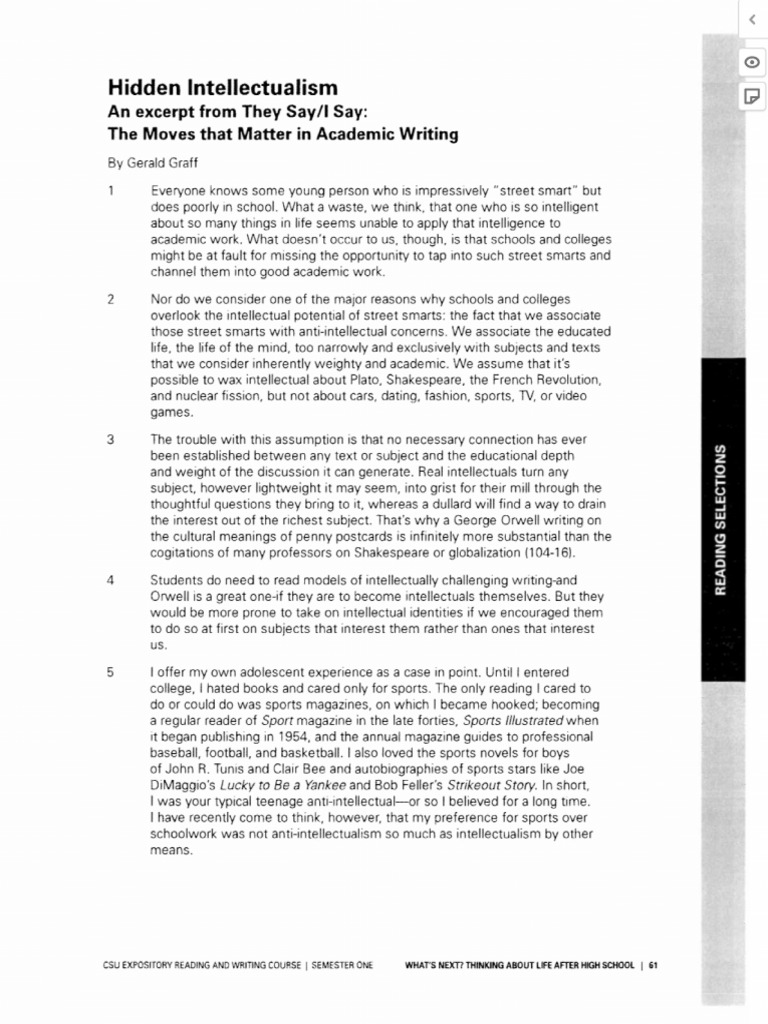 3 Hidden Intellectualism Graff | PDF