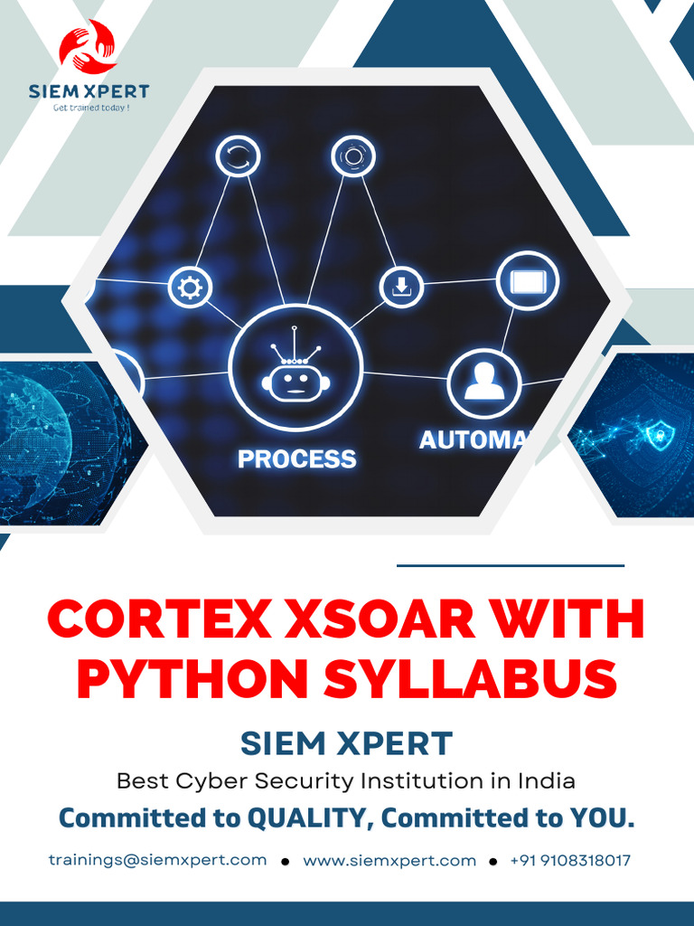 Syllabus SOAR Certification Training SIEMXPERT | PDF | Python (Programming Language) | Automation