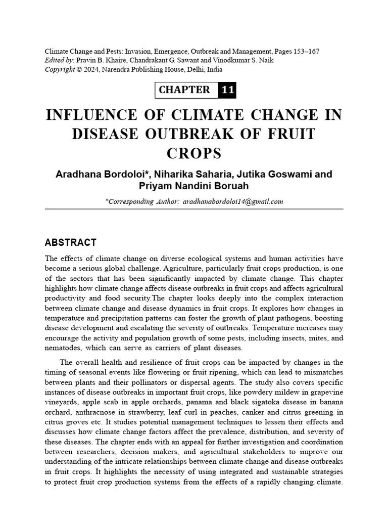 Final Climate Change and Pests (1) - 153-167 | PDF | Climate Resilience ...