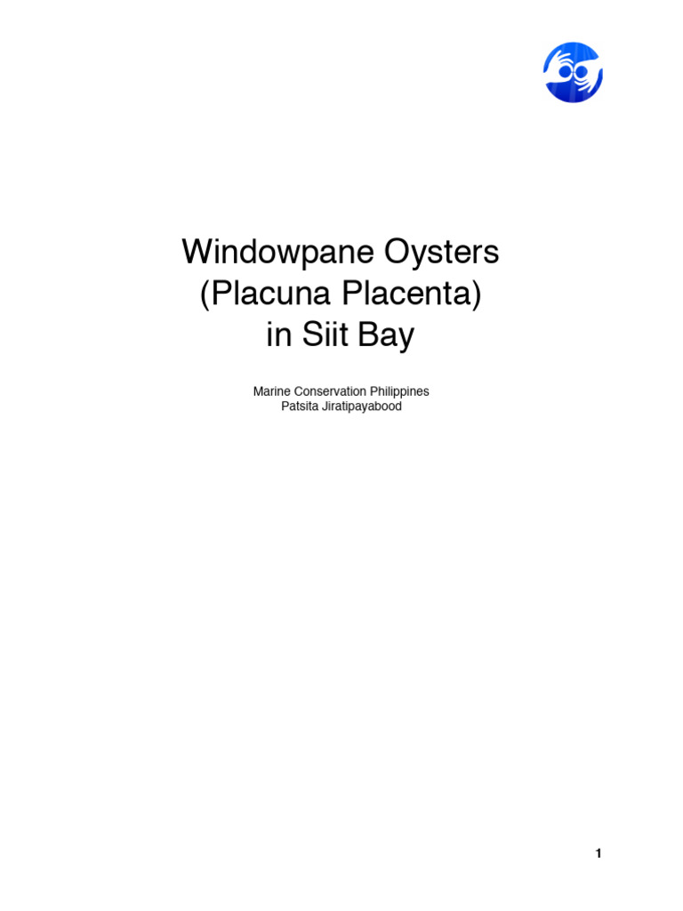Siit Bay Windowpane Oyster Survey | PDF | Oyster | Coast