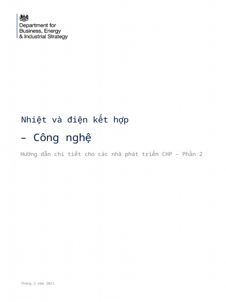 Part 2 CHP Technologies BEIS v03 | PDF