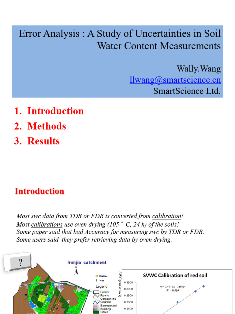 Error Analysis-A Study of Uncertainties in Soil Water Content Measurements | PDF | Accuracy And ...