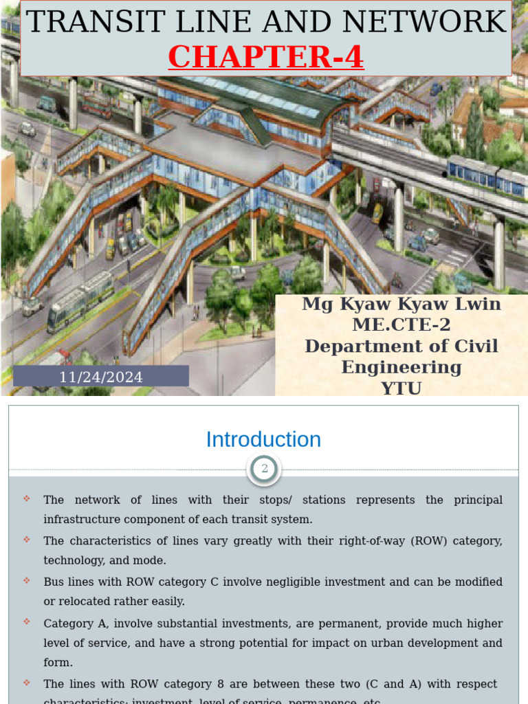 Chapter 4 (Kyaw Kyaw Lwin) | PDF | Public Transport | Rapid Transit
