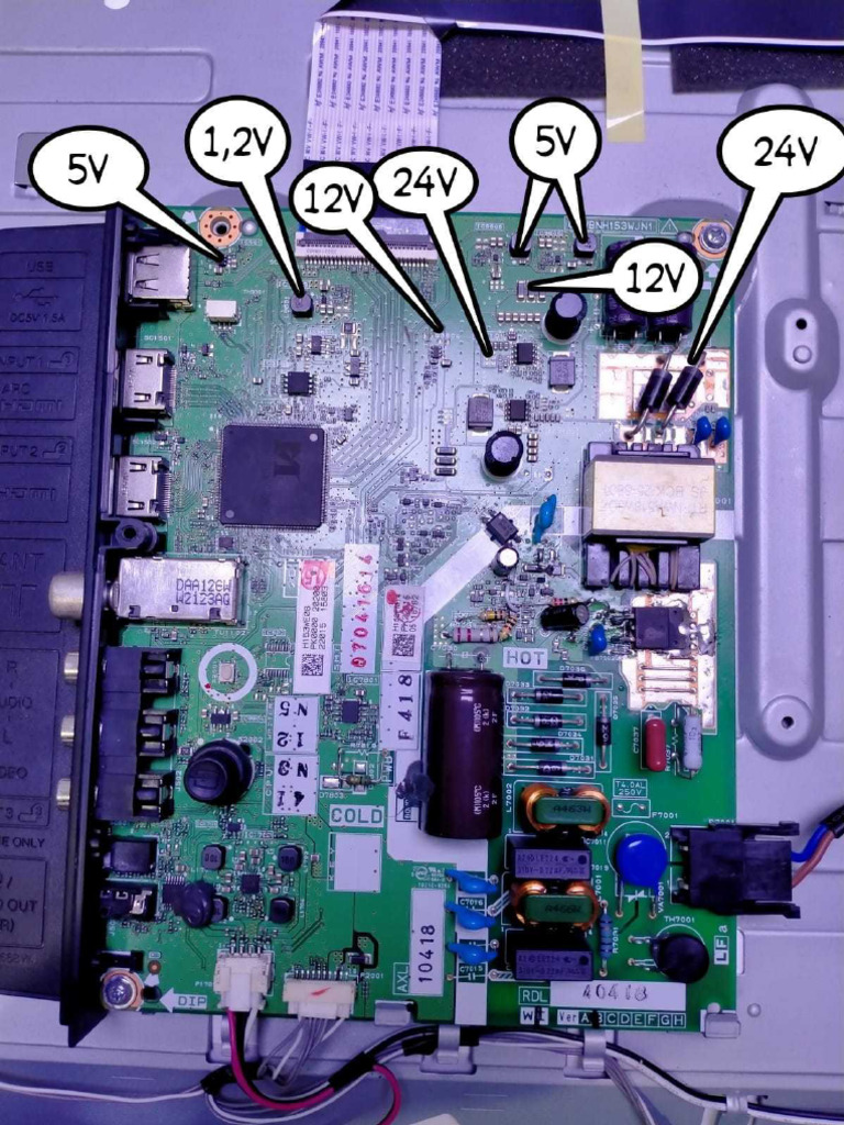Test Point Mainboard Sharp 32dd1i | PDF