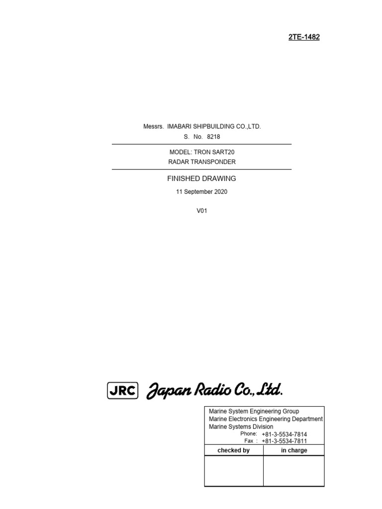 SART - User Manual | PDF | Radar | Wireless