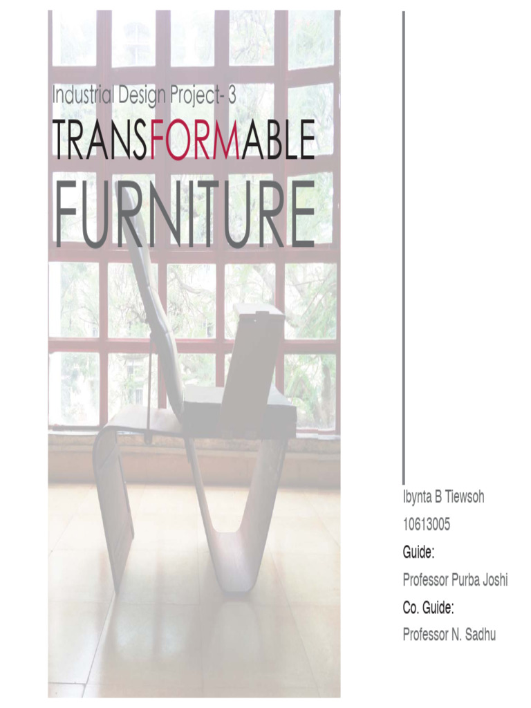 Transformable Furniture (Presentation) Author Ibynta B Tiewsoh | PDF ...